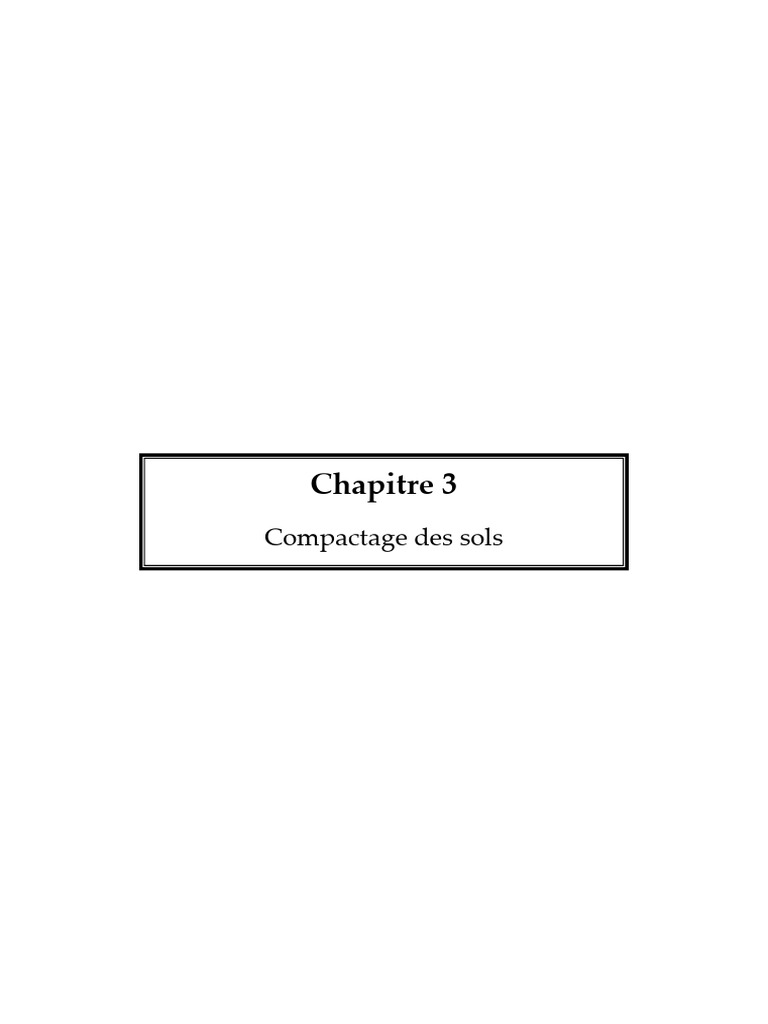 Chapitre3 Géotechnique Routière PDF | PDF