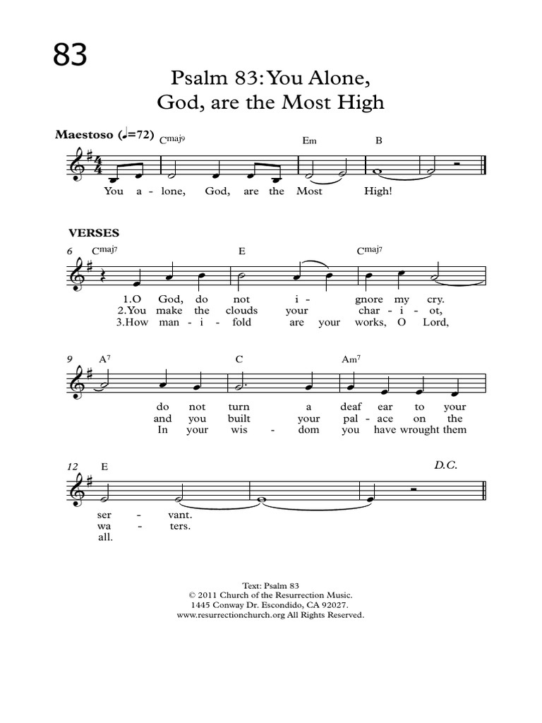 083 Psalm 83 - Full Score | PDF