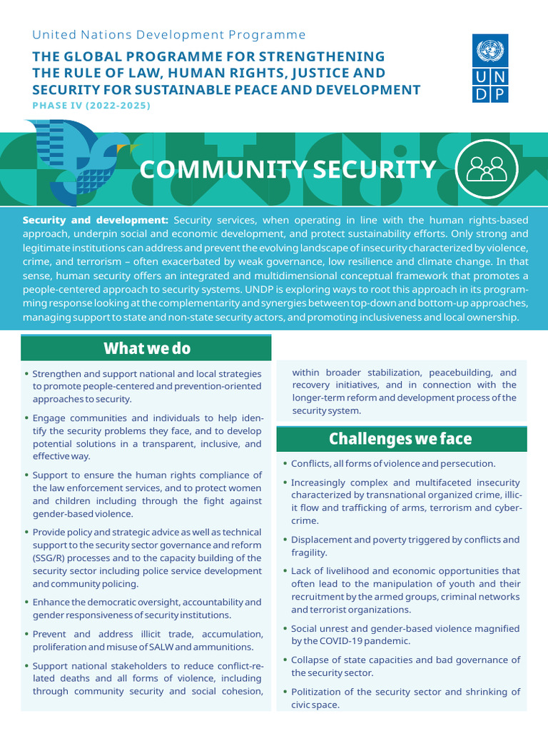 UNDP GP - Security | Download Free PDF | United Nations Development ...