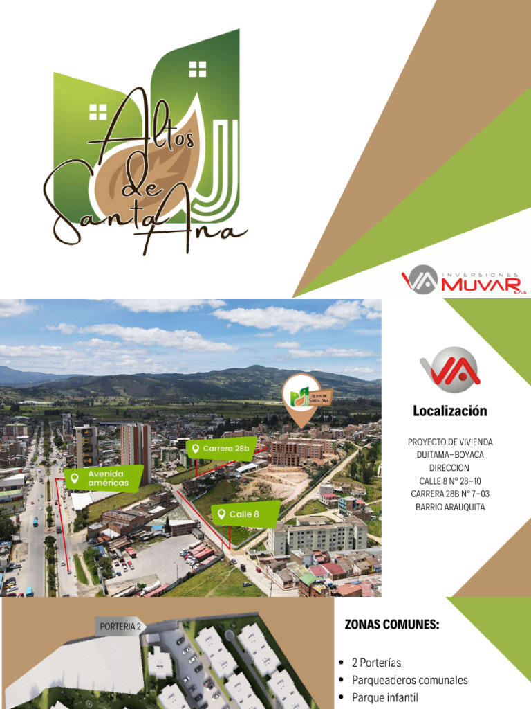 PRESENTACIÓN PROYECTO ALTOS DE SANTA ANA - PDF | PDF