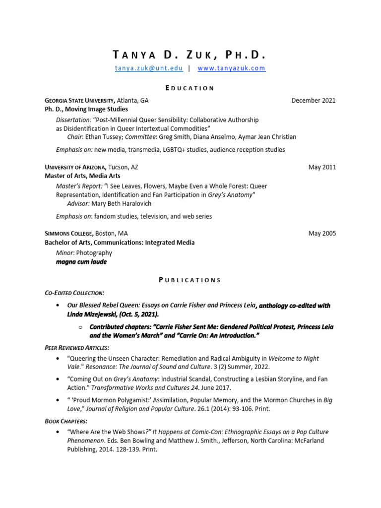 Zuk CV PDF | PDF | Travel | History