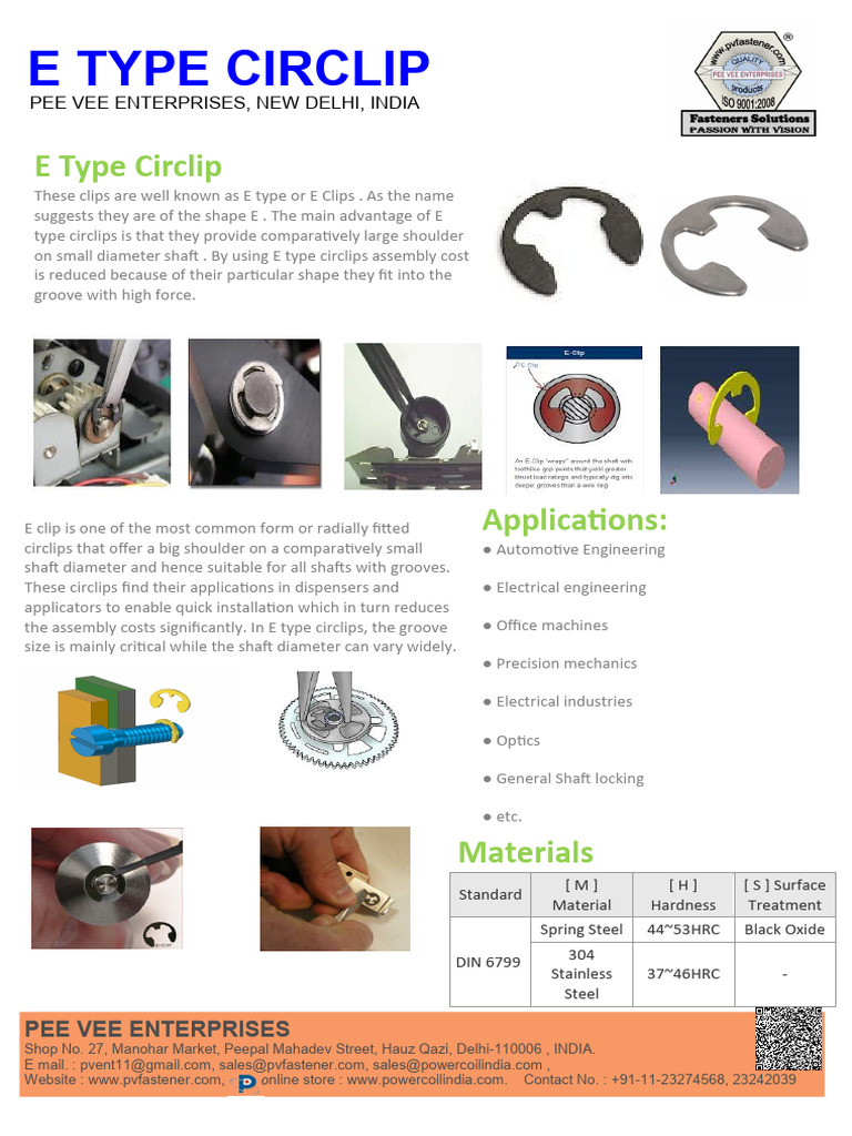 E Clip | PDF | Industrial Processes | Physical Sciences