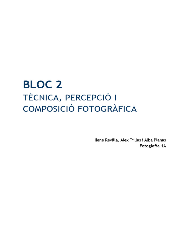 Bloc 2. | PDF