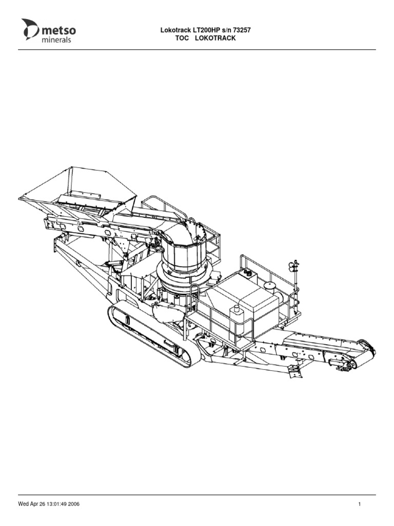 Lokotrack LT200HP Parts List | PDF