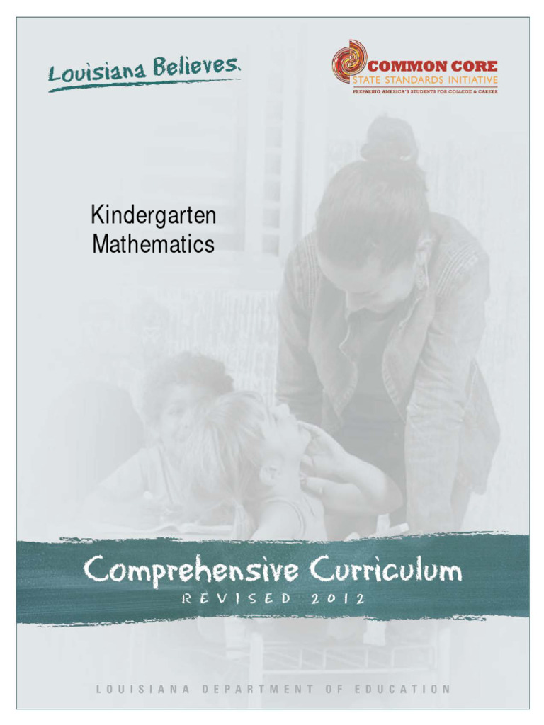 Kindergarten Mathematics | PDF | Lesson Plan | Curriculum