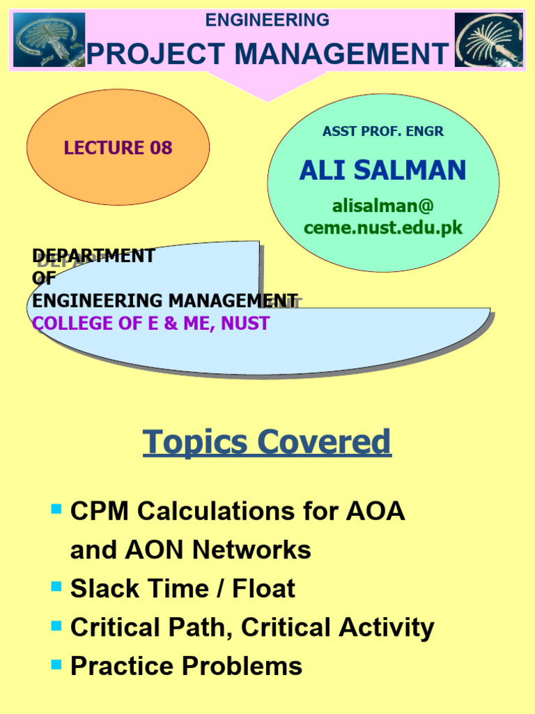 Ali Salman 08 - ENGINEERING PROJECT MANAGEMENT LECTURE | PDF | Systems Theory | Applied Mathematics