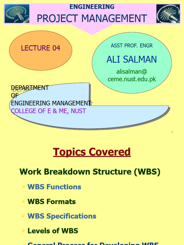 Ali Salman 04 - ENGINEERING PROJECT MANAGEMENT LECTURE | PDF | Business