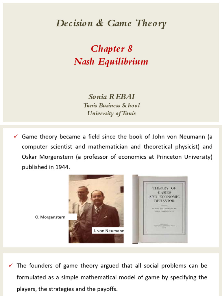 Chapter 8 Nash Equilibrium | PDF