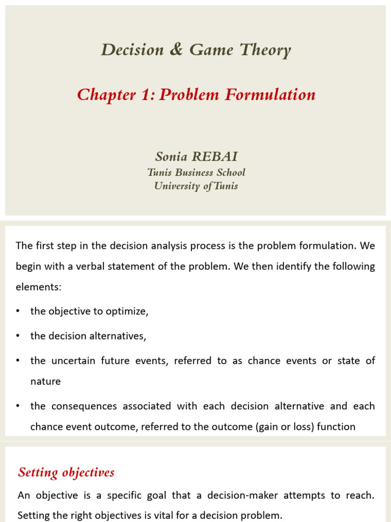 Chapter 1 Formulation | PDF | Risk | Uncertainty