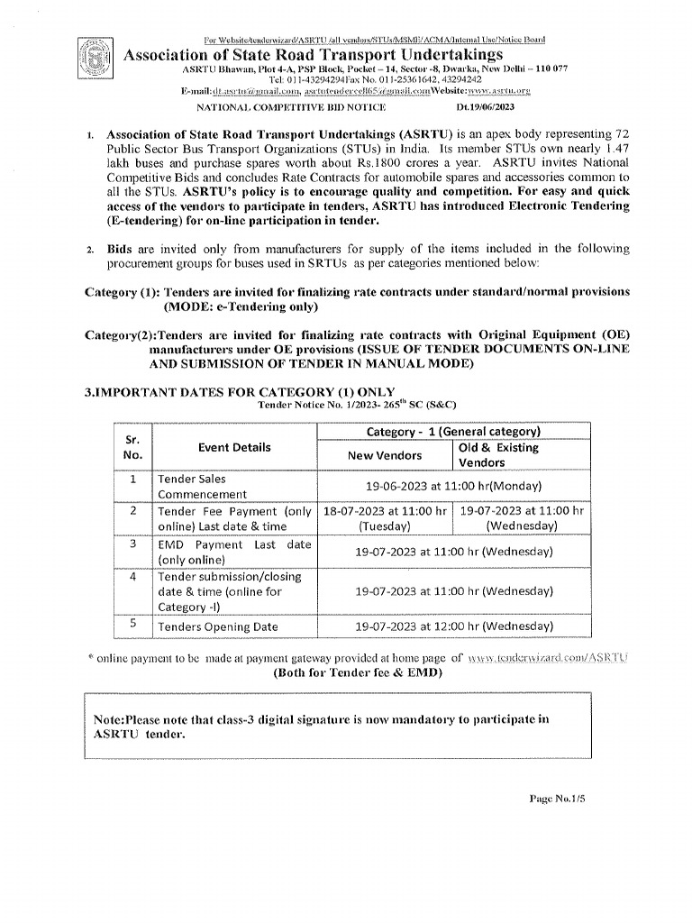 New Tender | PDF