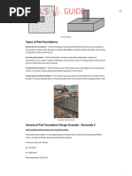 Pad Foundation Design Example Eurocode 2 | PDF | Foundation ...