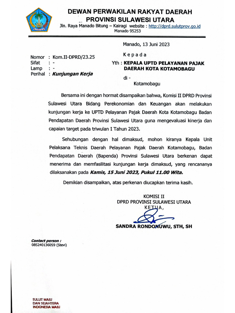 Contoh Surat Kunker | PDF