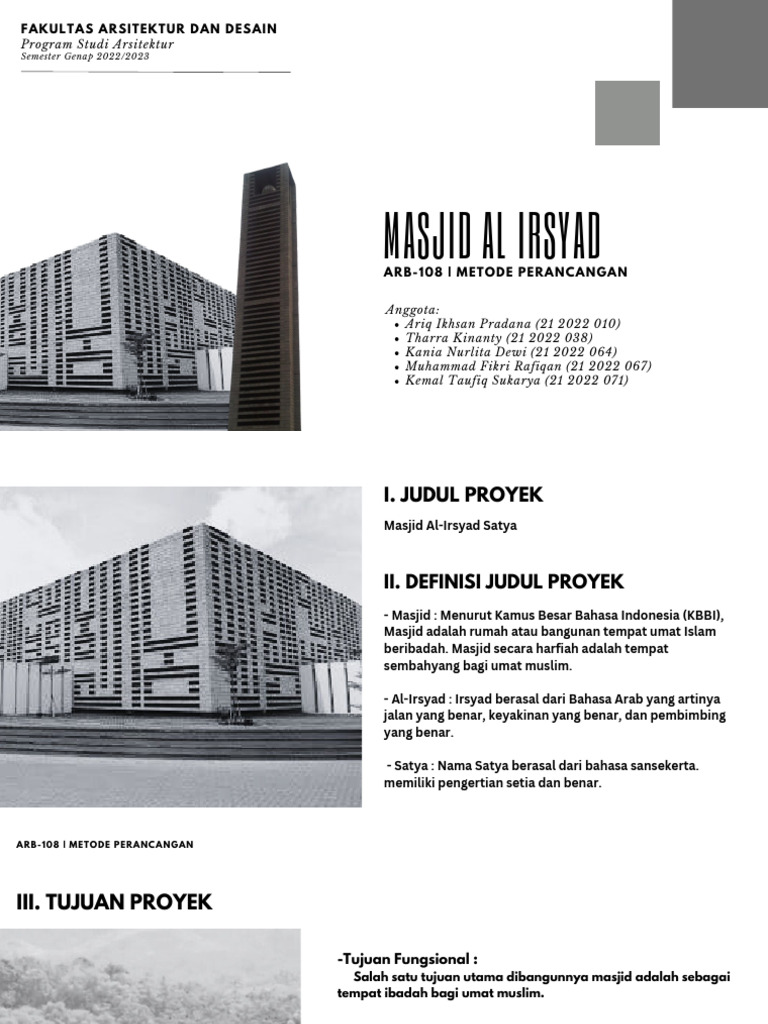 Metode Perancangan Masjid Al-Irsyad | PDF