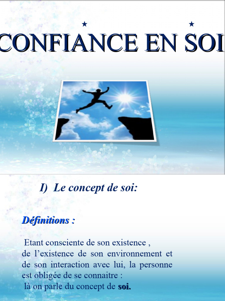 Confiance en Soi IAV | PDF | Estime de soi | Émotions