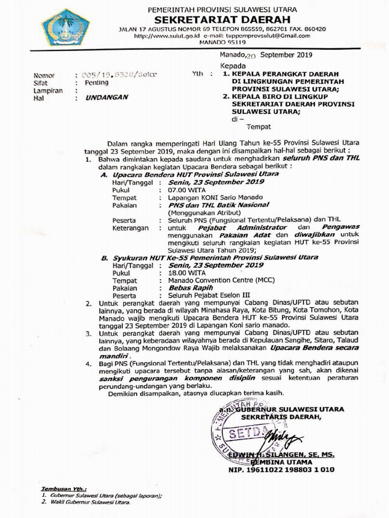 Contoh Undangan Sep 21 | PDF