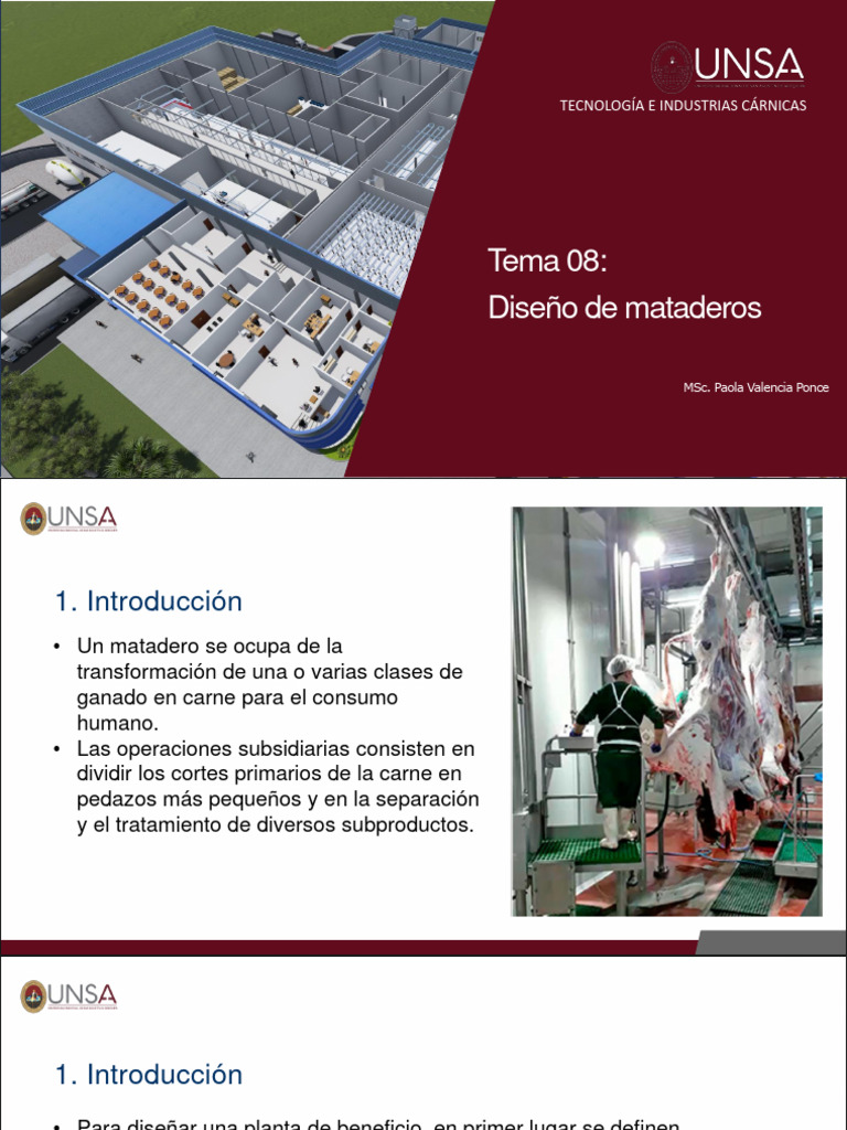Tema 08 Diseño de Mataderos | PDF