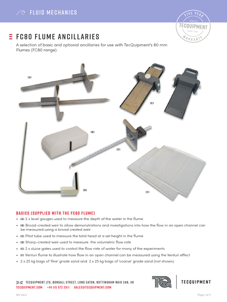 FC80 Flume Ancillaries Overview | PDF