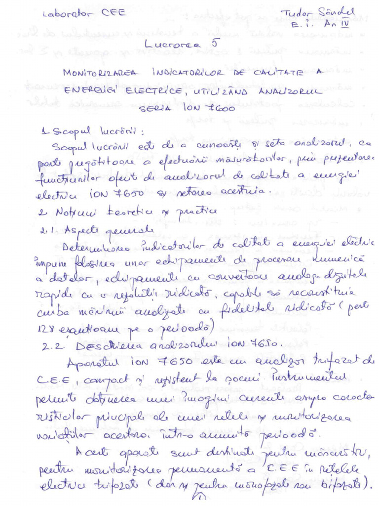 CEE Laborator 5 Tudor Sandel An IV | PDF