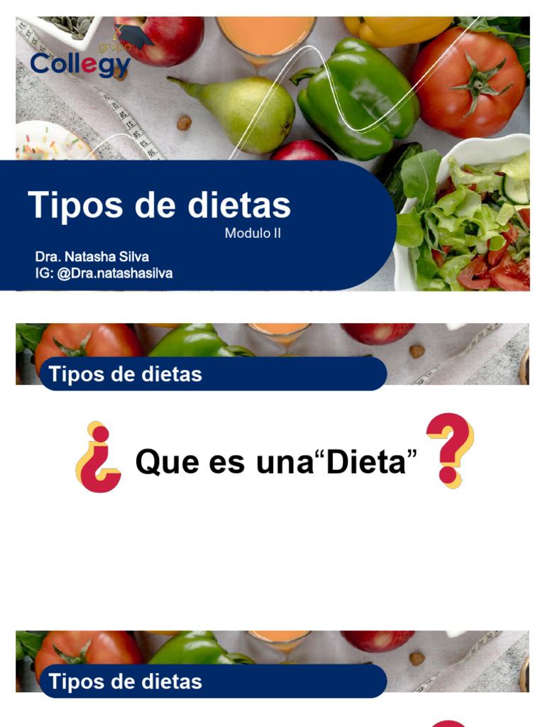 Modulo II. Tipos de Dietas | PDF