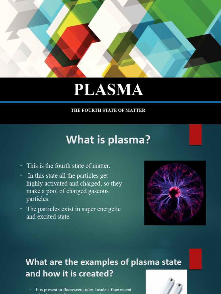 PPT on Plasma | PDF