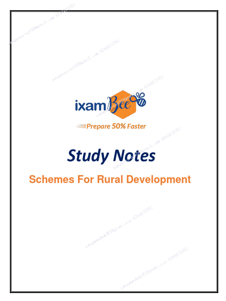 Schemes Rural Development | PDF