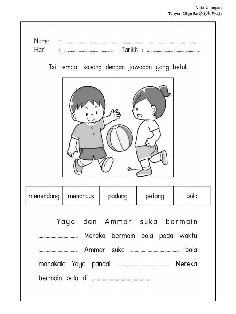 Nota karangan tahap 1 | PDF