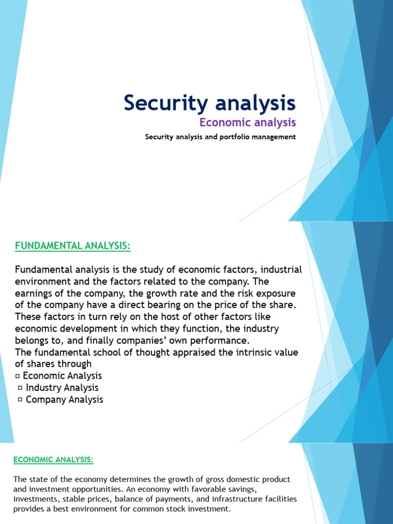 Security Analysis - 1 | PDF