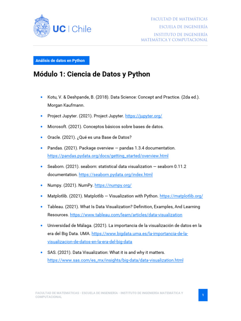 Material Complementario Modulo 1 1 | PDF | Análisis de los datos | Science