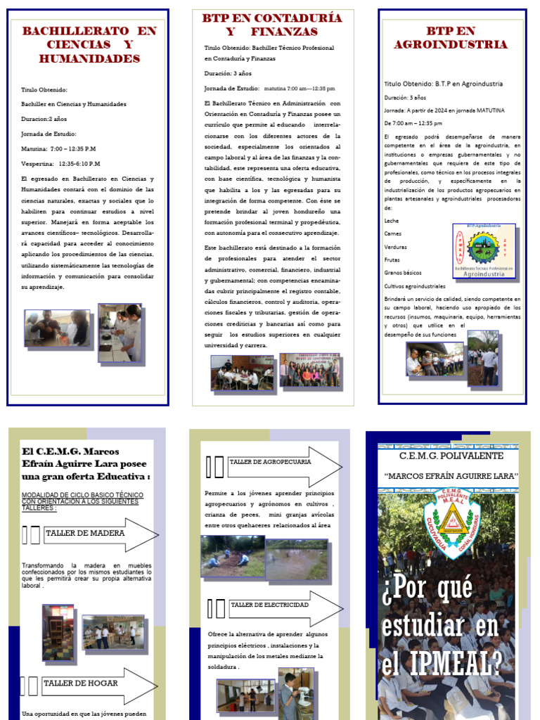 Oferta Educativa en IPMEAL 2024 | PDF