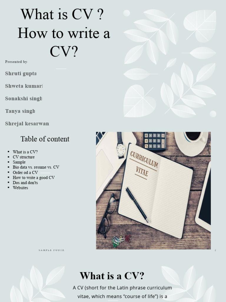 Whatiscv? How To Write A CV?: Shruti Gupta Shweta Kumari Sonakshi Singh ...