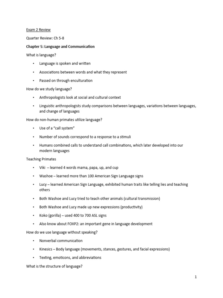 Exam 2 Review f2021 Revised | PDF | Race (Human Categorization) | Ethnicity