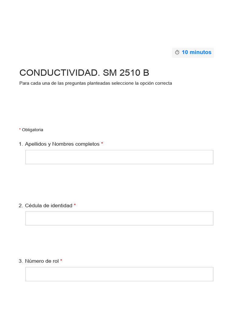 Conductividad. Sm 2510 b | PDF | Química | Ciencias fisicas