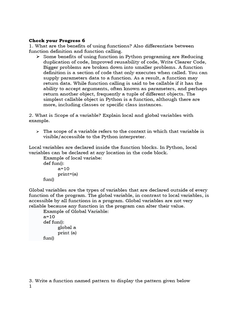 Check Your Progress 6 | PDF