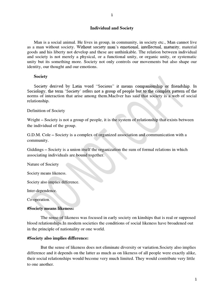 Unit 2 Individual &society | PDF