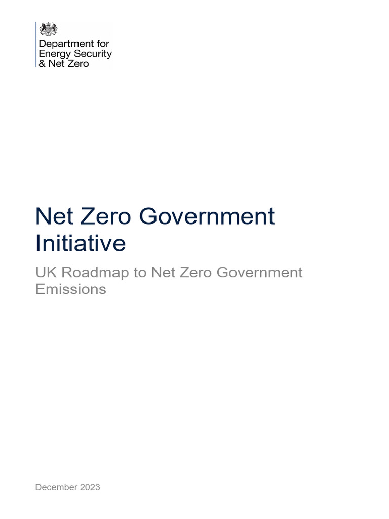 Net Zero Government Emissions Roadmap | PDF