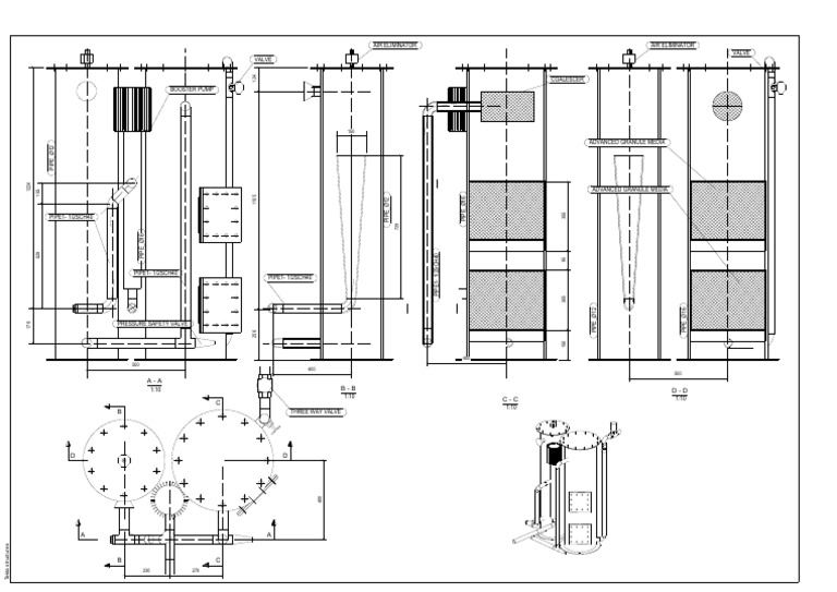 Gambar Kerja Tangki Ows | PDF | Teknik Kimia | Teknologi Gas