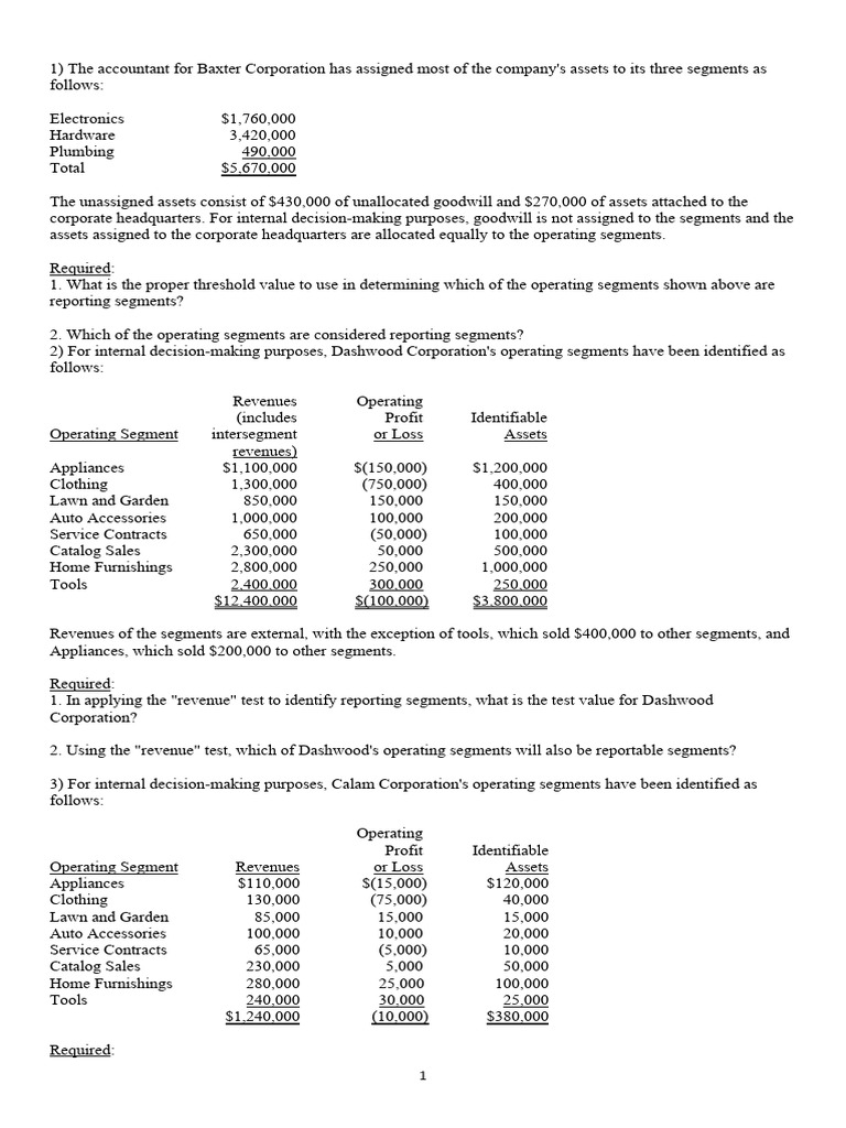 Interim and Segment Reporting | PDF