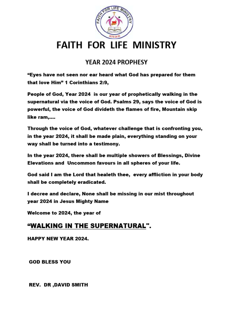 Faith For Life Ministry | PDF