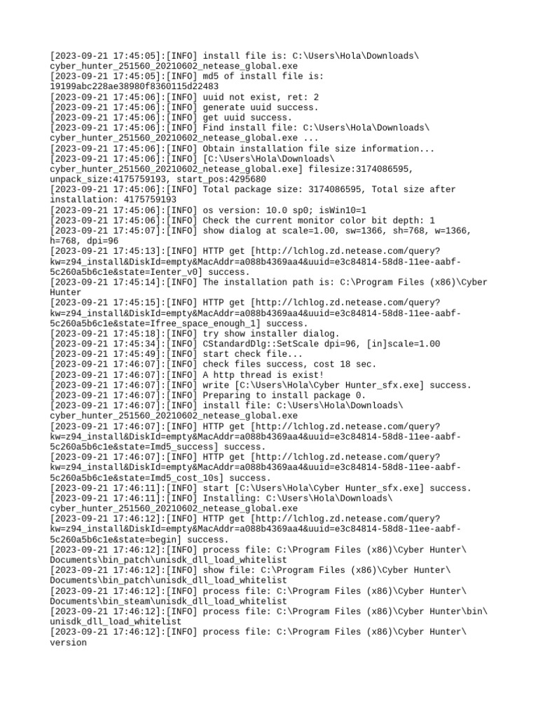 Cyber Hunter Installer | PDF | Computing Platforms | Operating System Families