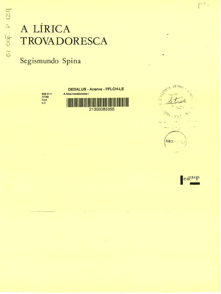 A Lírica Trovadoresca | PDF
