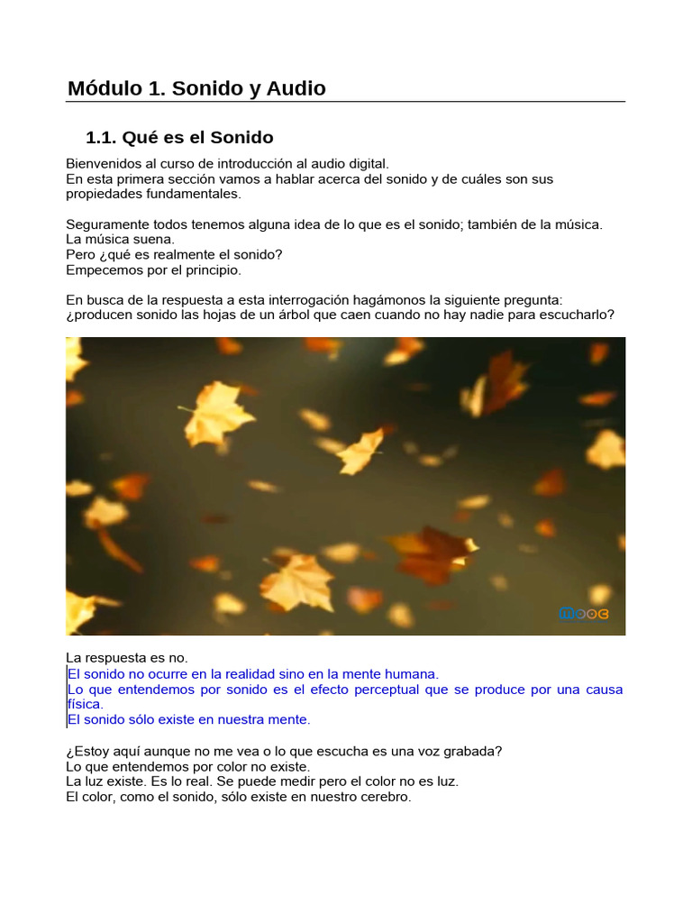 Módulo 1. Sonido y Audio | PDF