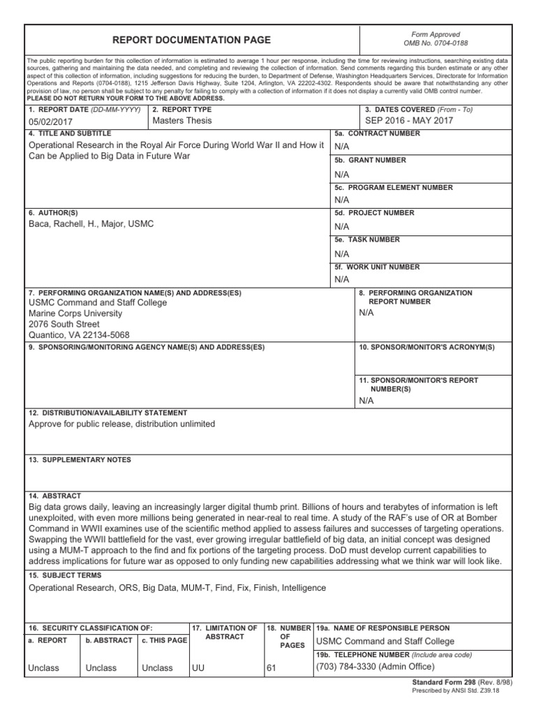 Ad 1176434 | PDF | Raf Bomber Command