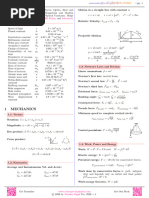 Physics Cheatsheet | PDF
