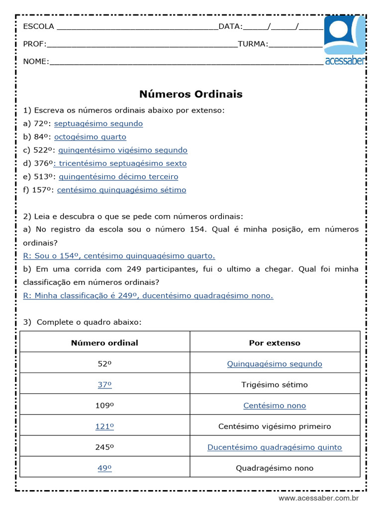 Numeros-Ordinais - 26 09 23pdf | PDF