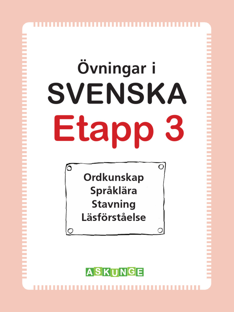 Etapp 3 FACIT | PDF