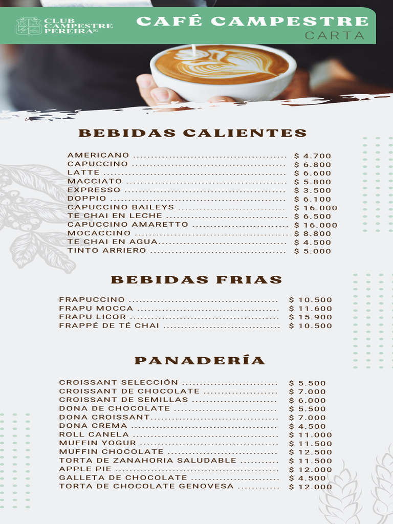 Carta Cafe - 2024 | PDF