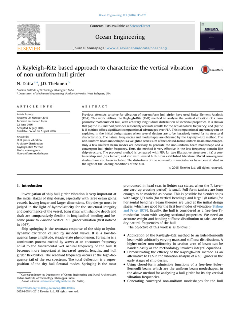 2016 - OE - A Rayleigh Ritz Based Approach To Characterize The Vertical ...