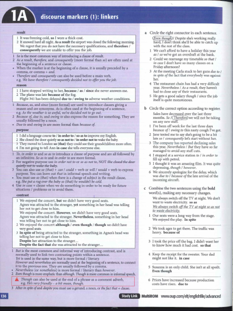 NEF Adv Grammar | PDF