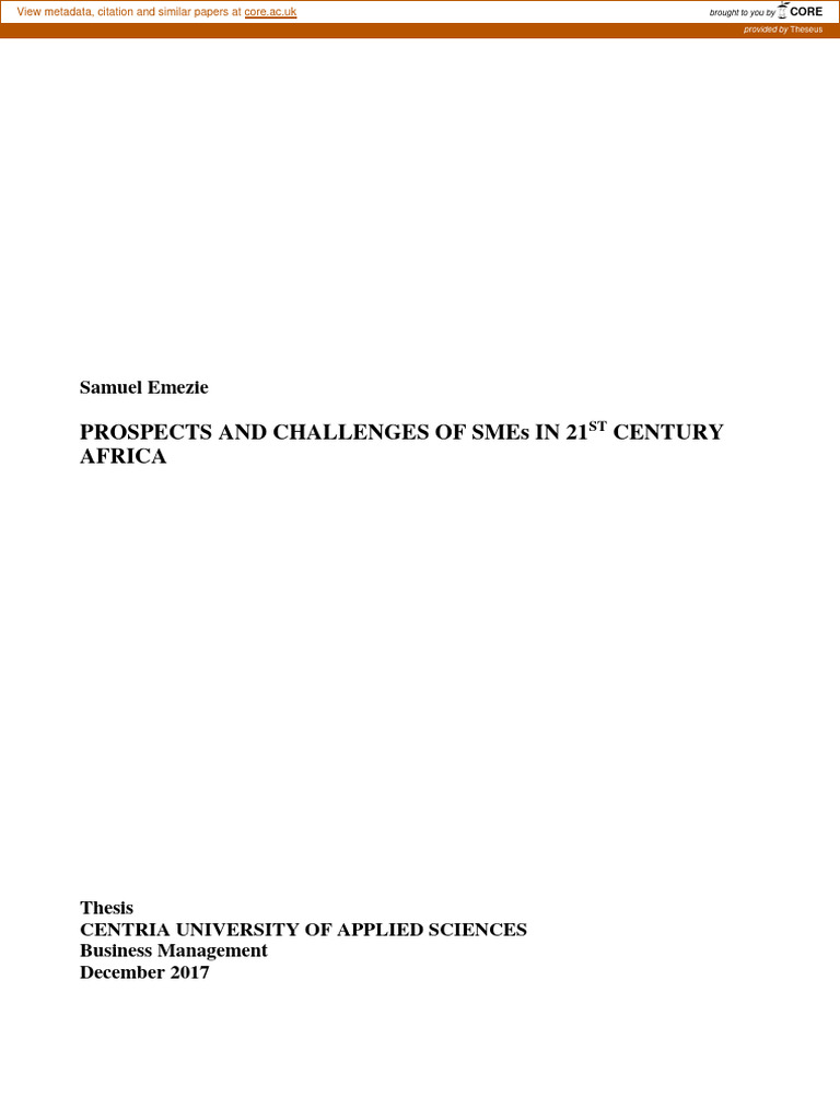 Book On Sme in Nigeria | PDF | Small And Medium Sized Enterprises ...