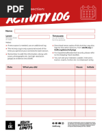 Activity Log Physical | PDF
